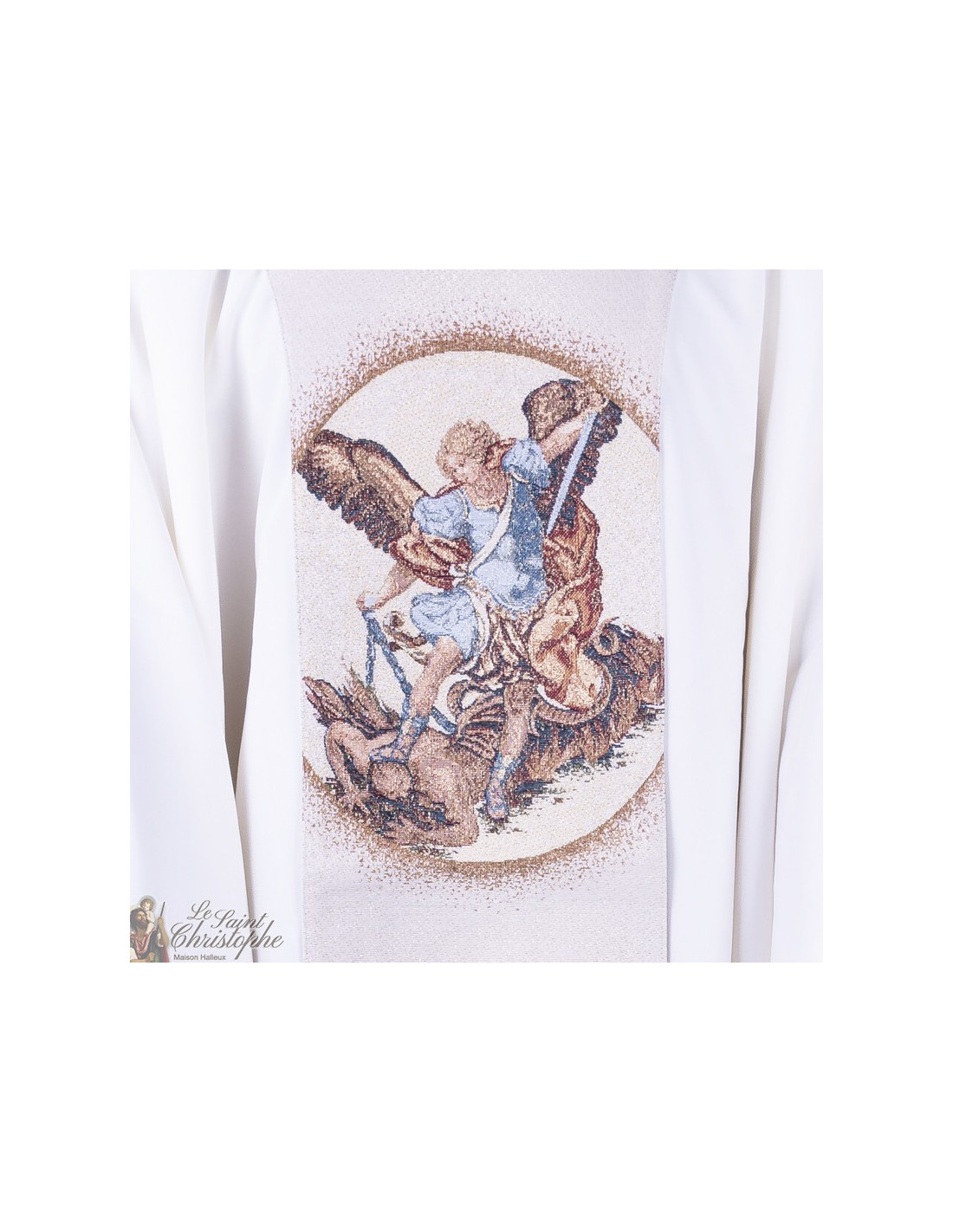 Scapular in tapestry of St. Michael the Archangel