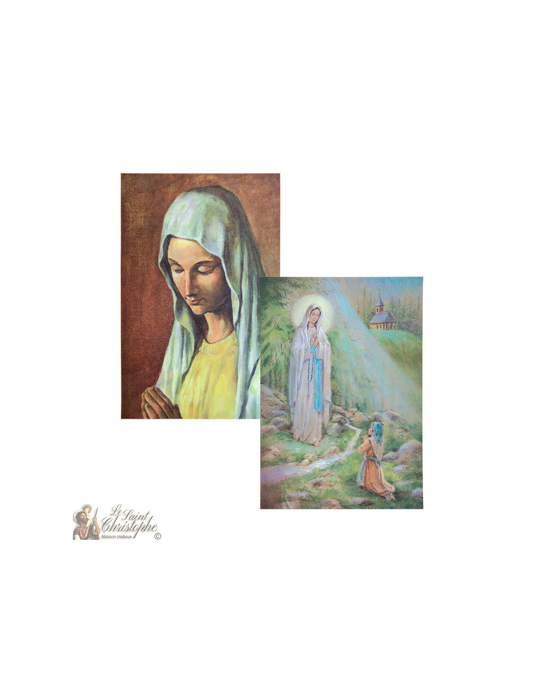 2D hologram poster Virgin of the Poor - Appearance in Banneux