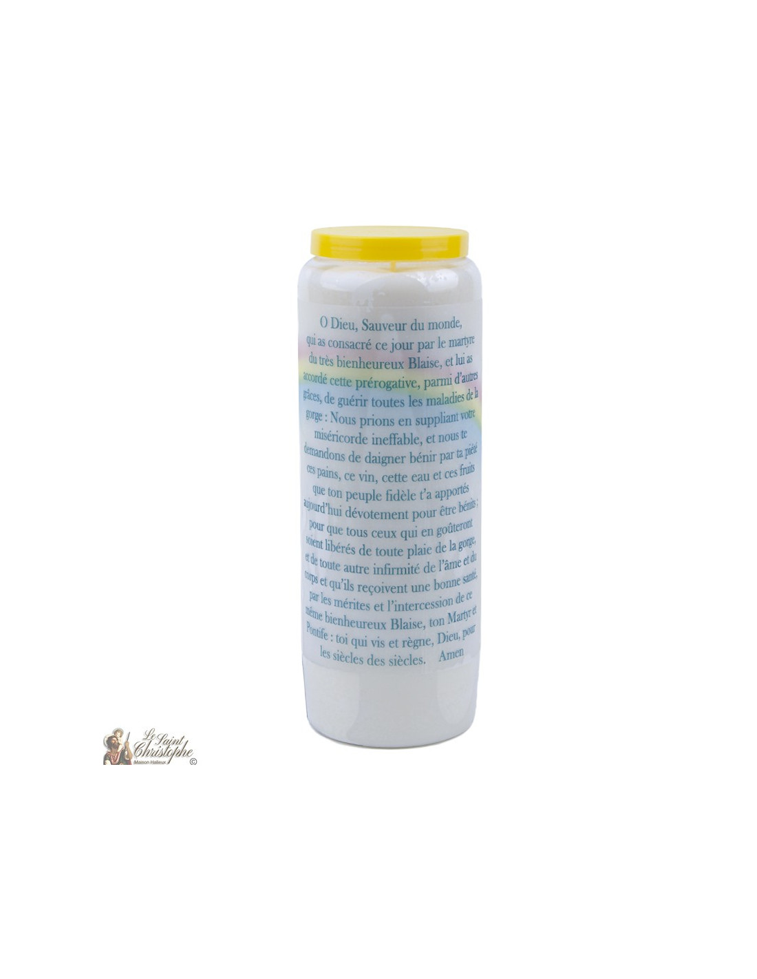 Novena candle to Saint Blaise - box of 20 pieces