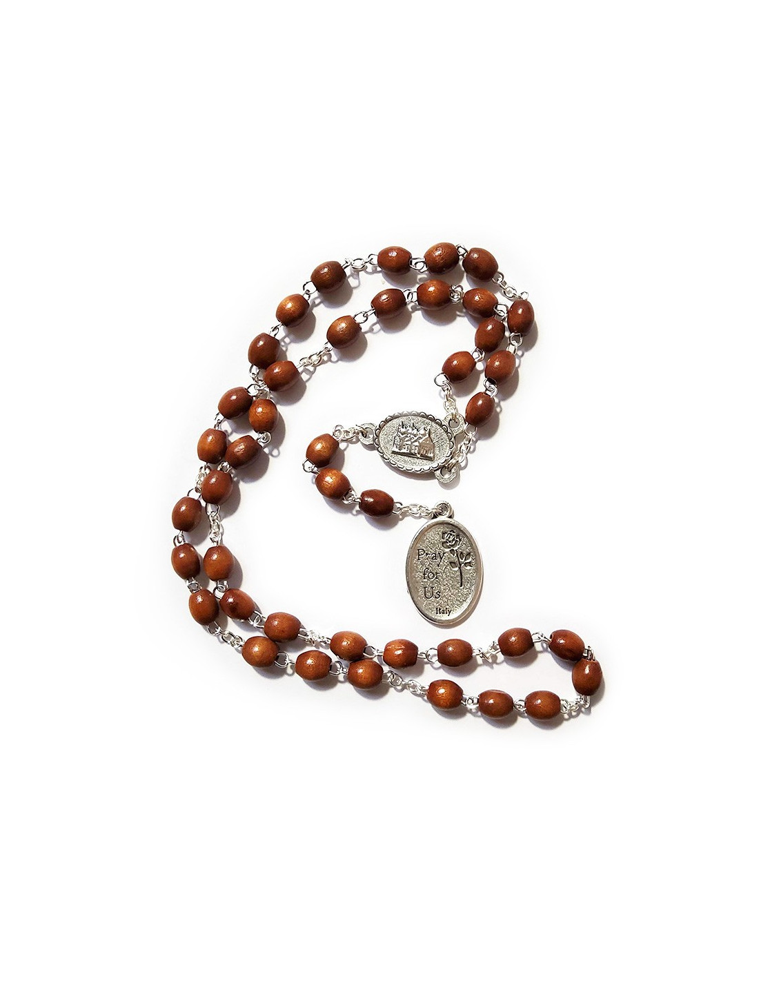 Rosenkranz Sankt Antonius aus Holz