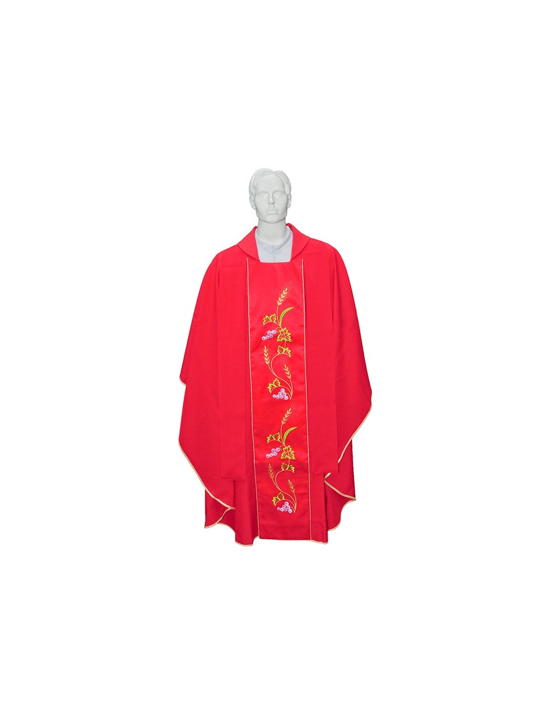 Chasuble with embroidered scapular stole